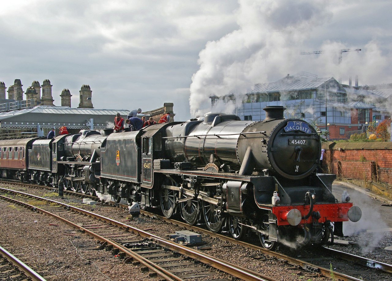 The Jacobite 45407 Locomotive, Lancashire Fusilier - Image Abyss
