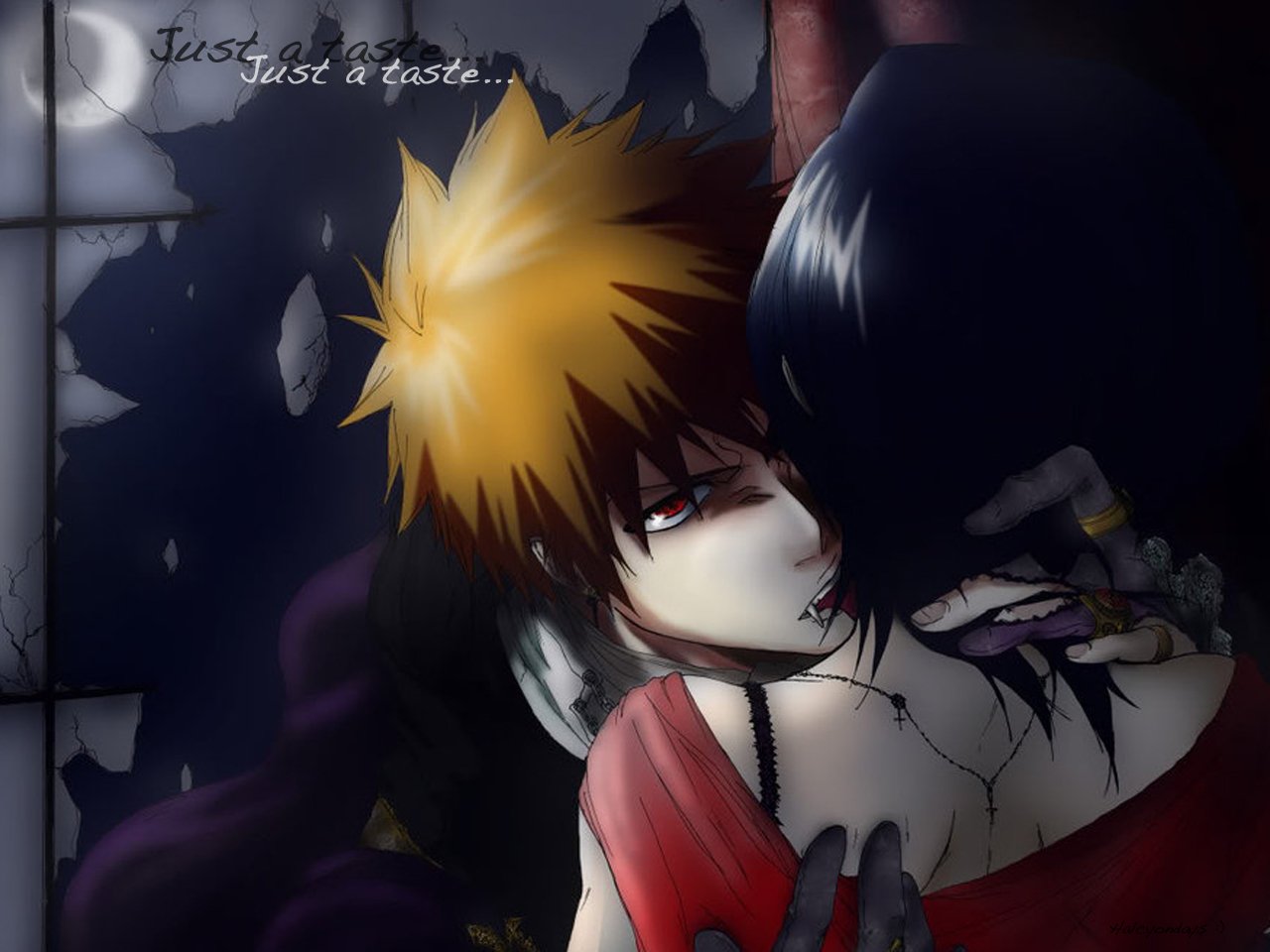 Rukia and Ichigo: A Moment from Bleach