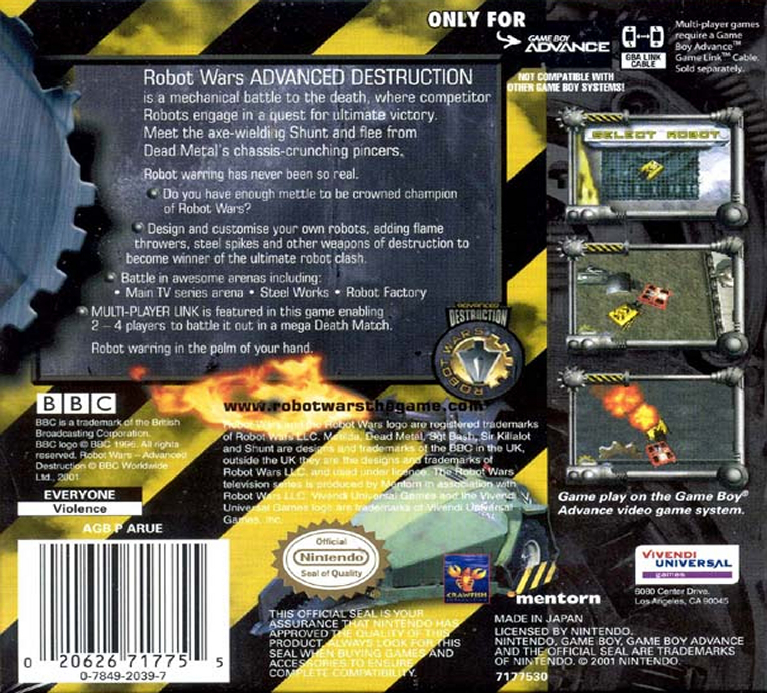 Download Video Game Robot Wars: Advanced Destruction Image