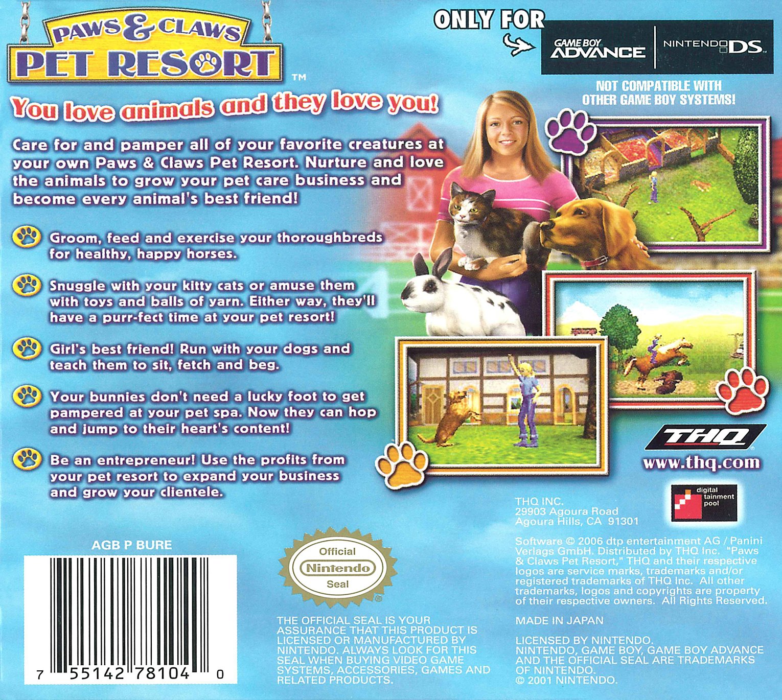 Download Video Game Paws & Claws Pet Resort Image