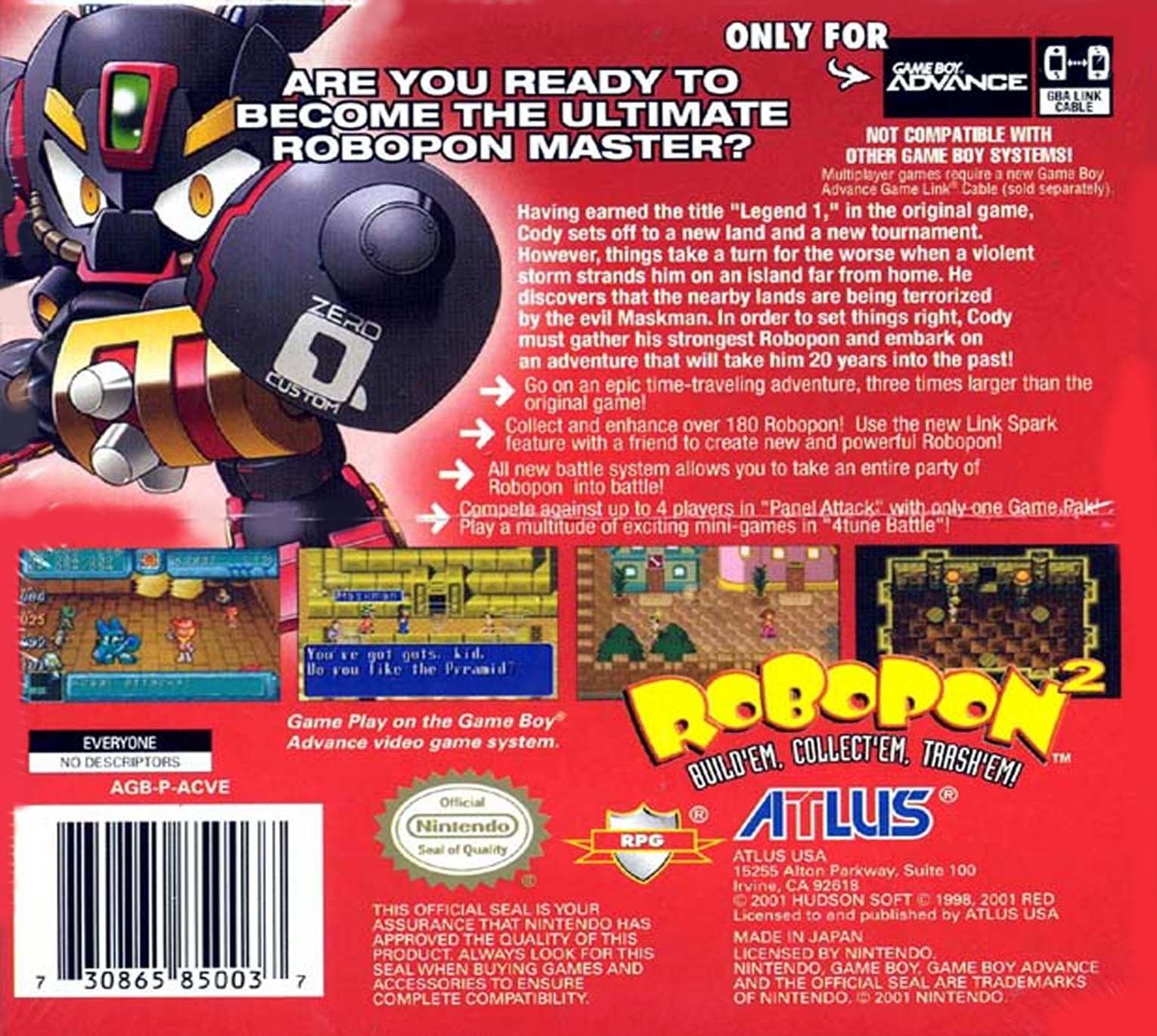 Robopon 2: Cross Version Video Game Box Art - ID: 37716 - Image Abyss