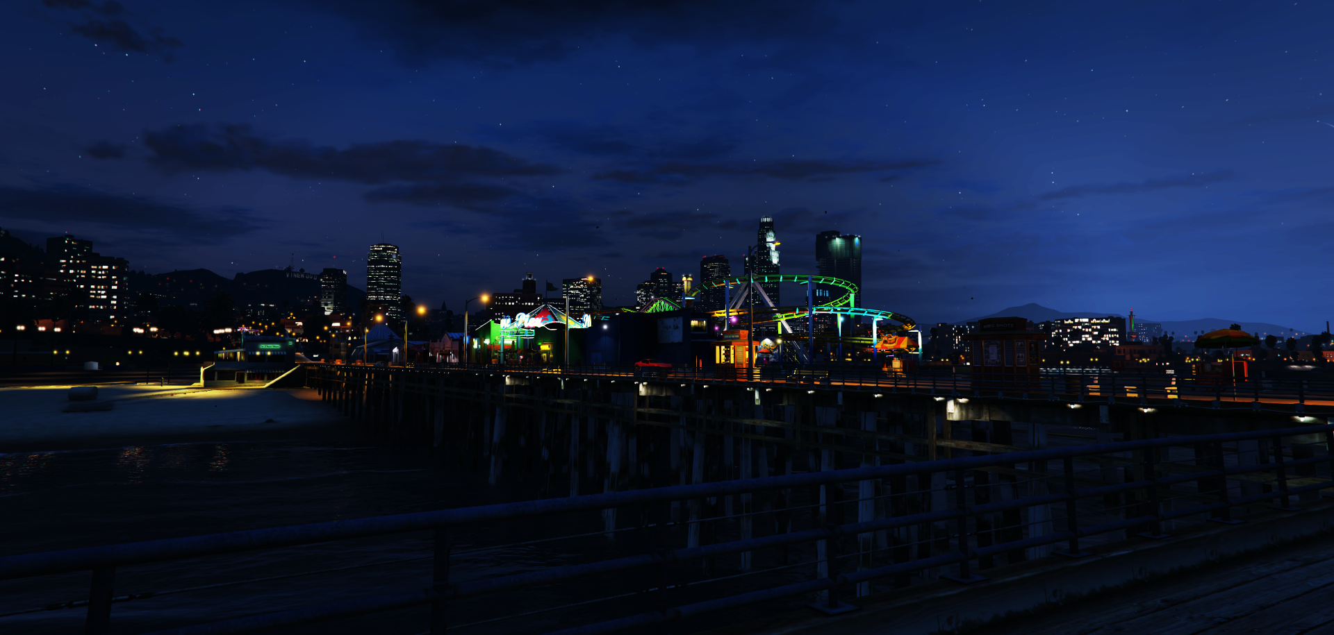 GTA V Night Beach Ultra realistic view by wjshawon