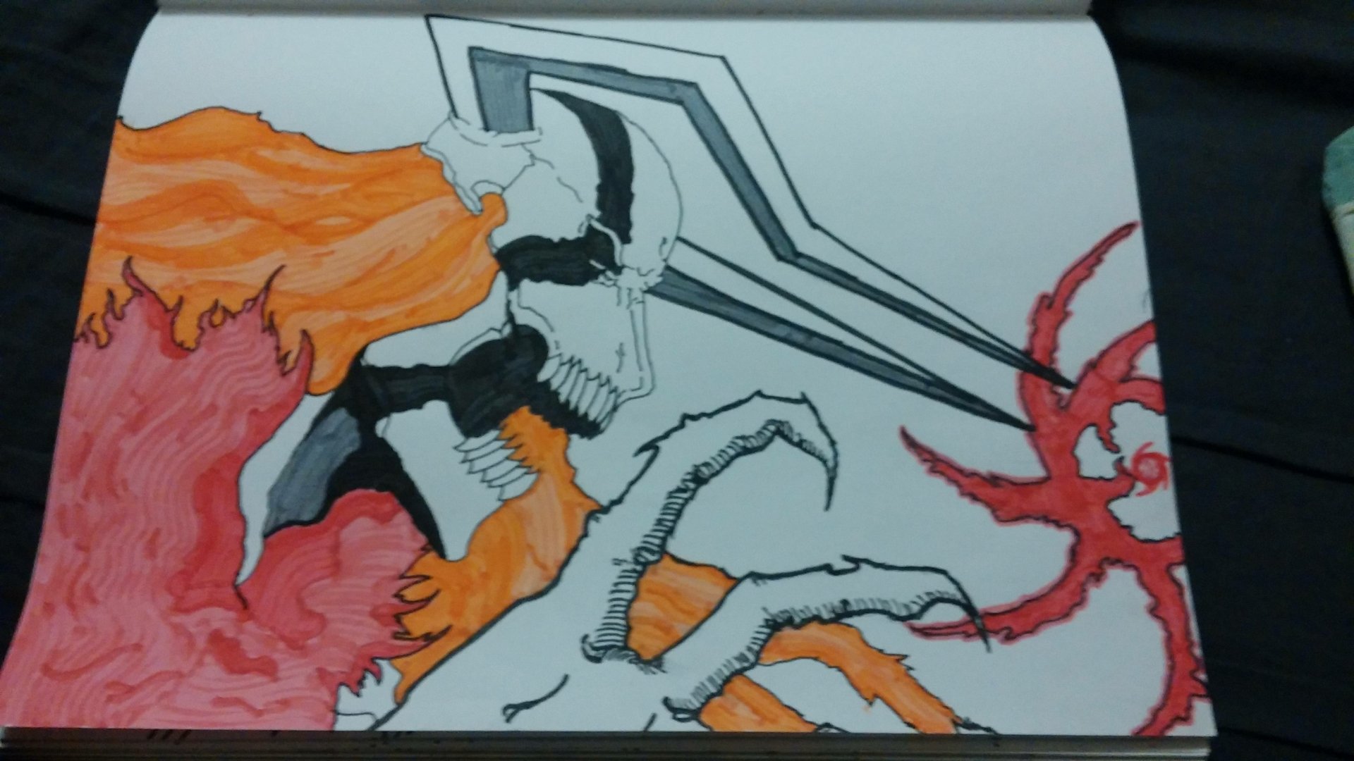 Vibrant Ichigo Transformation - Bleach Anime Art