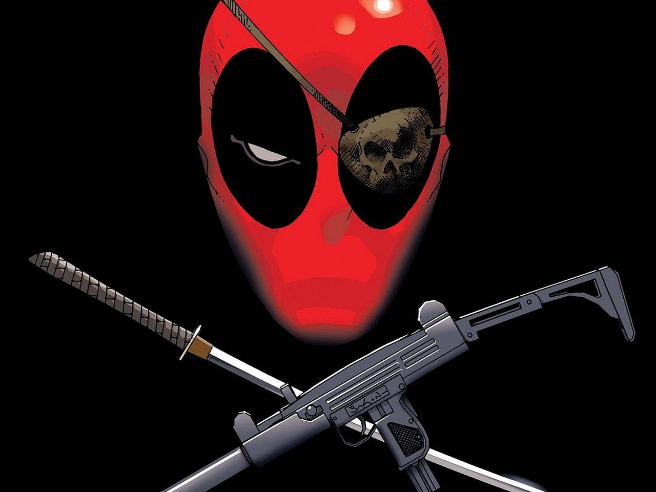 Download Eye Patch Merc With A Mouth Comic Deadpool Image