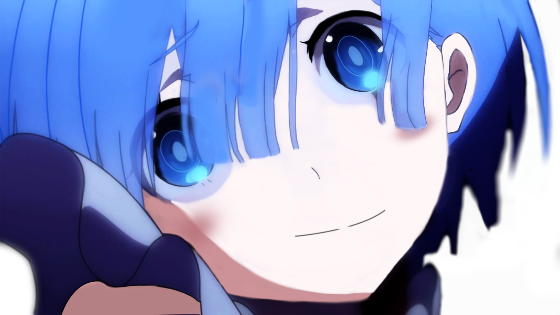 Download Blush Blue Eyes Cute Blue Hair Rem (Re:ZERO) Anime Re:Zero ...