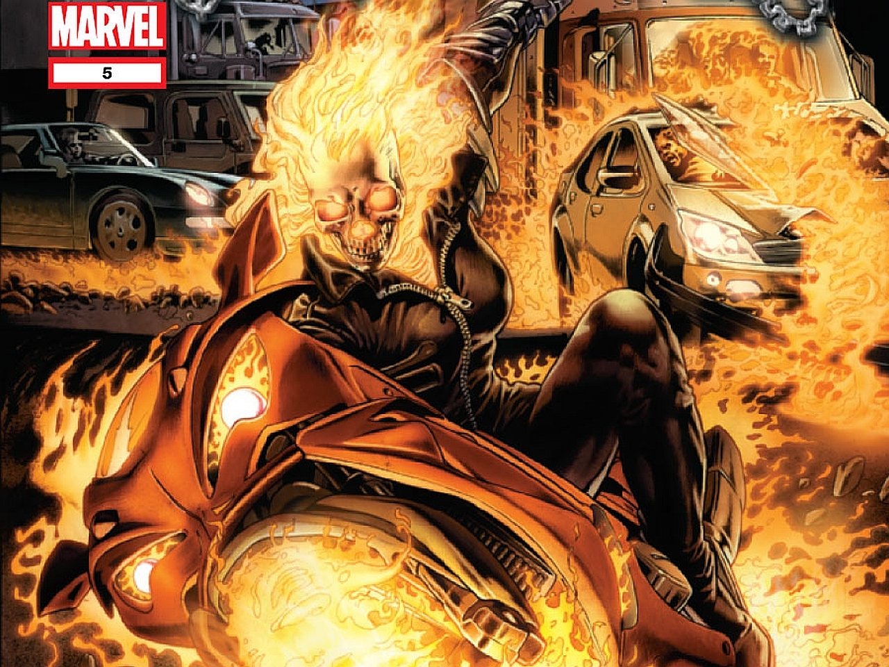 Flaming Fury: Ghost Rider Rides the Blaze in Marvel’s Fiery Comic Saga