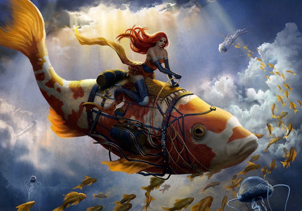 Adventurous Voyage: A Woman's Fantasy on a Giant Fish