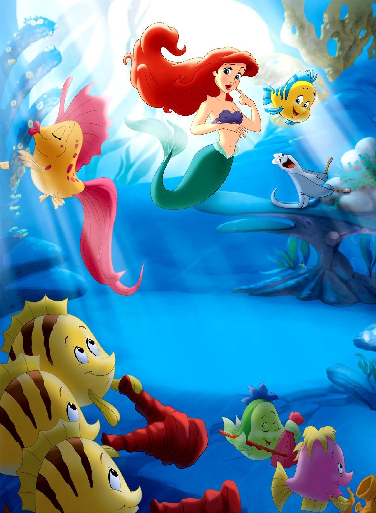 Download The Little Mermaid Stingray Fish Flounder (The Little Mermaid ...