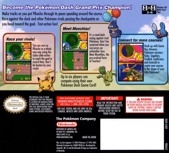 Download Video Game Pokémon Dash Image