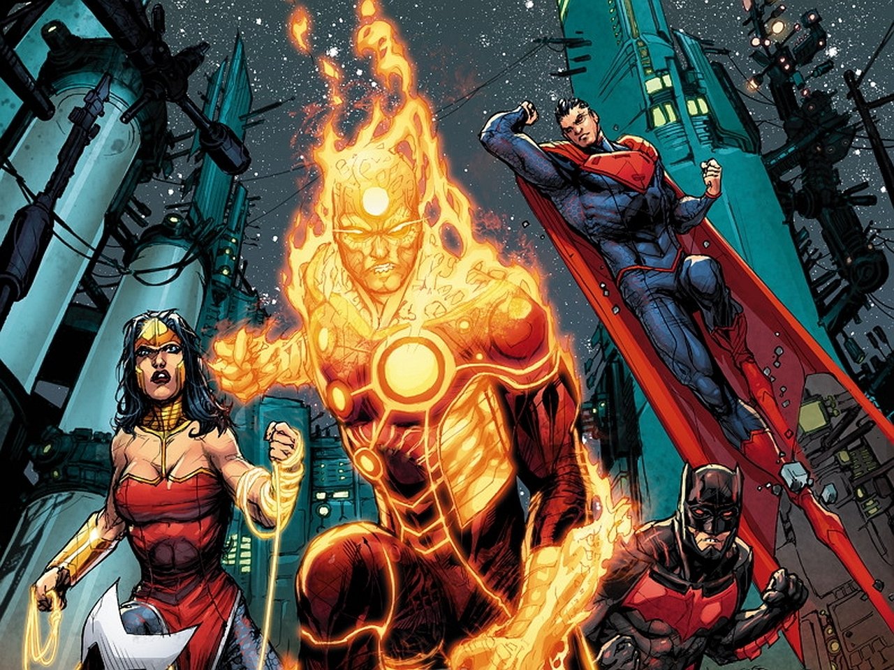 Justice League 3000: Firestorm Ignites Batman, Superman & Wonder Woman