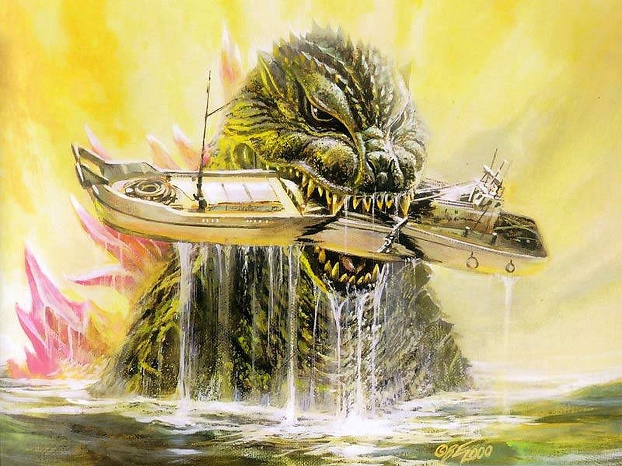 Download Comic Godzilla Image