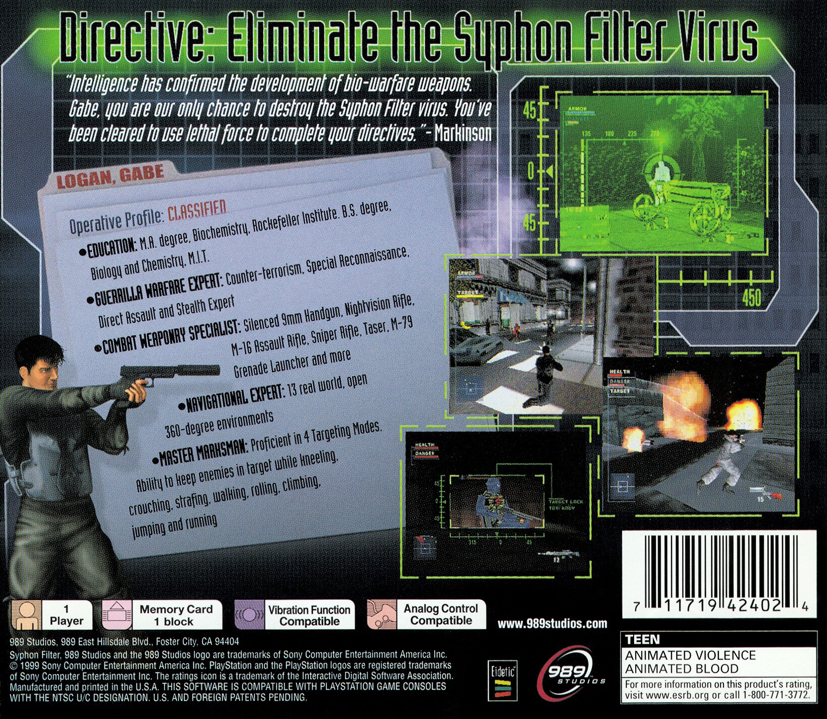 Download Video Game Syphon Filter Image