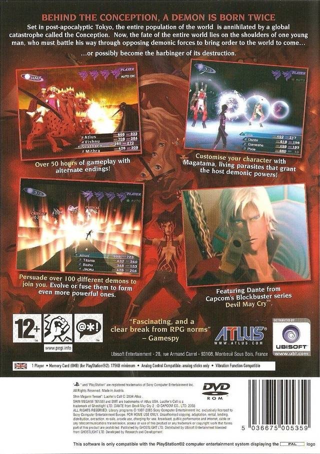 Shin Megami Tensei: Lucifer's Call Video Game Box Art - ID: 39820 ...