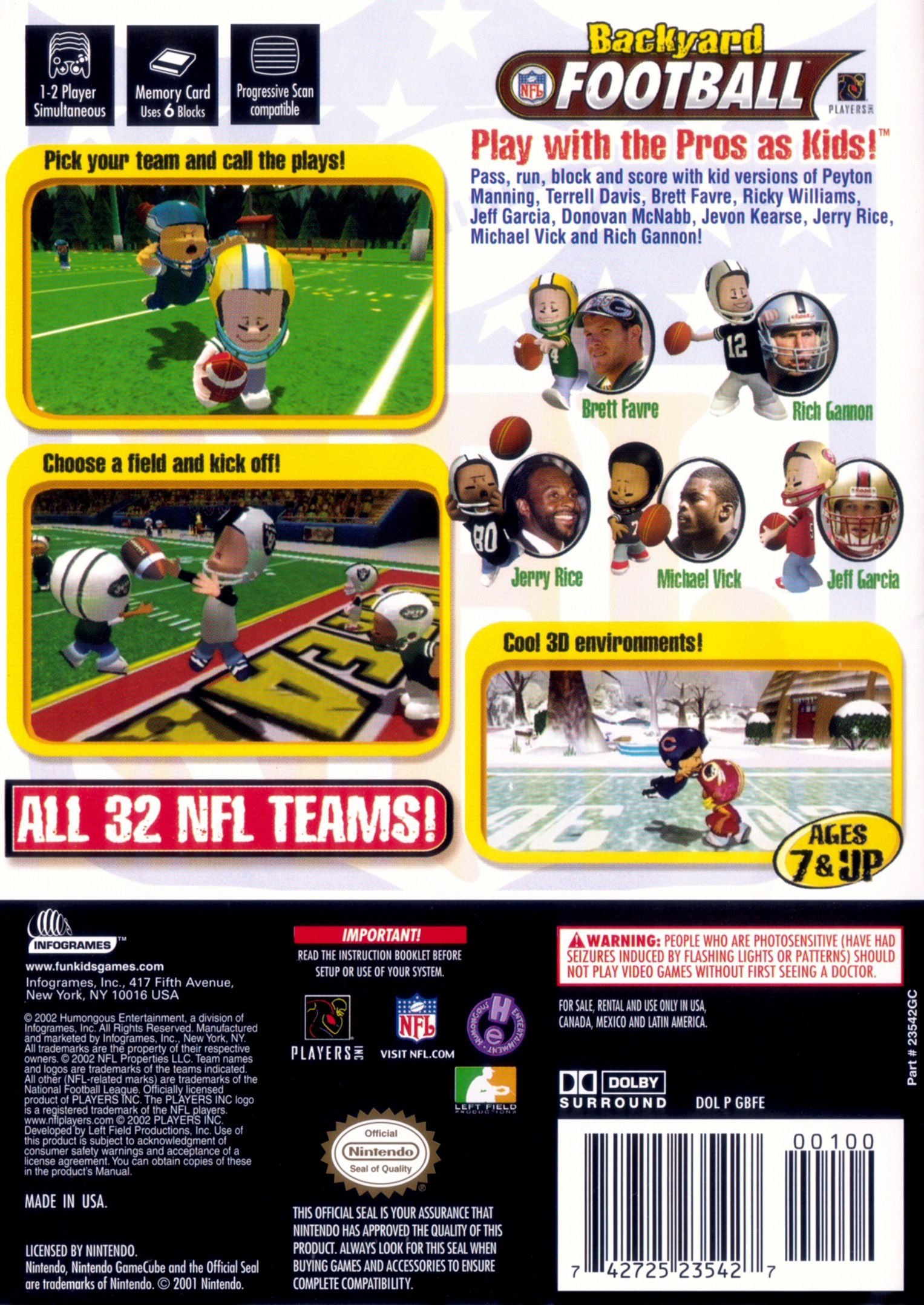 Backyard Football Video Game Box Art - ID: 39882 - Image Abyss