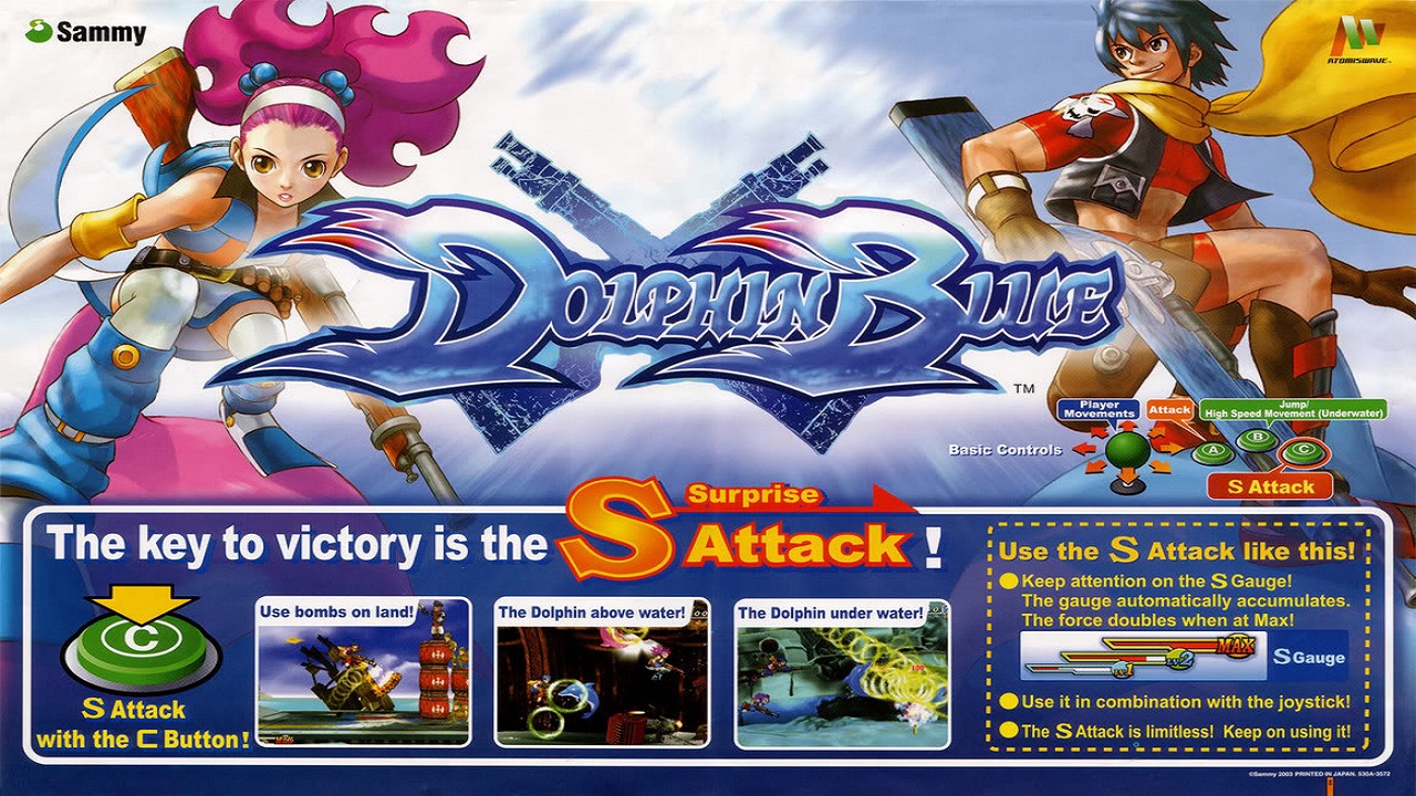 Download Video Game Dolphin Blue Image