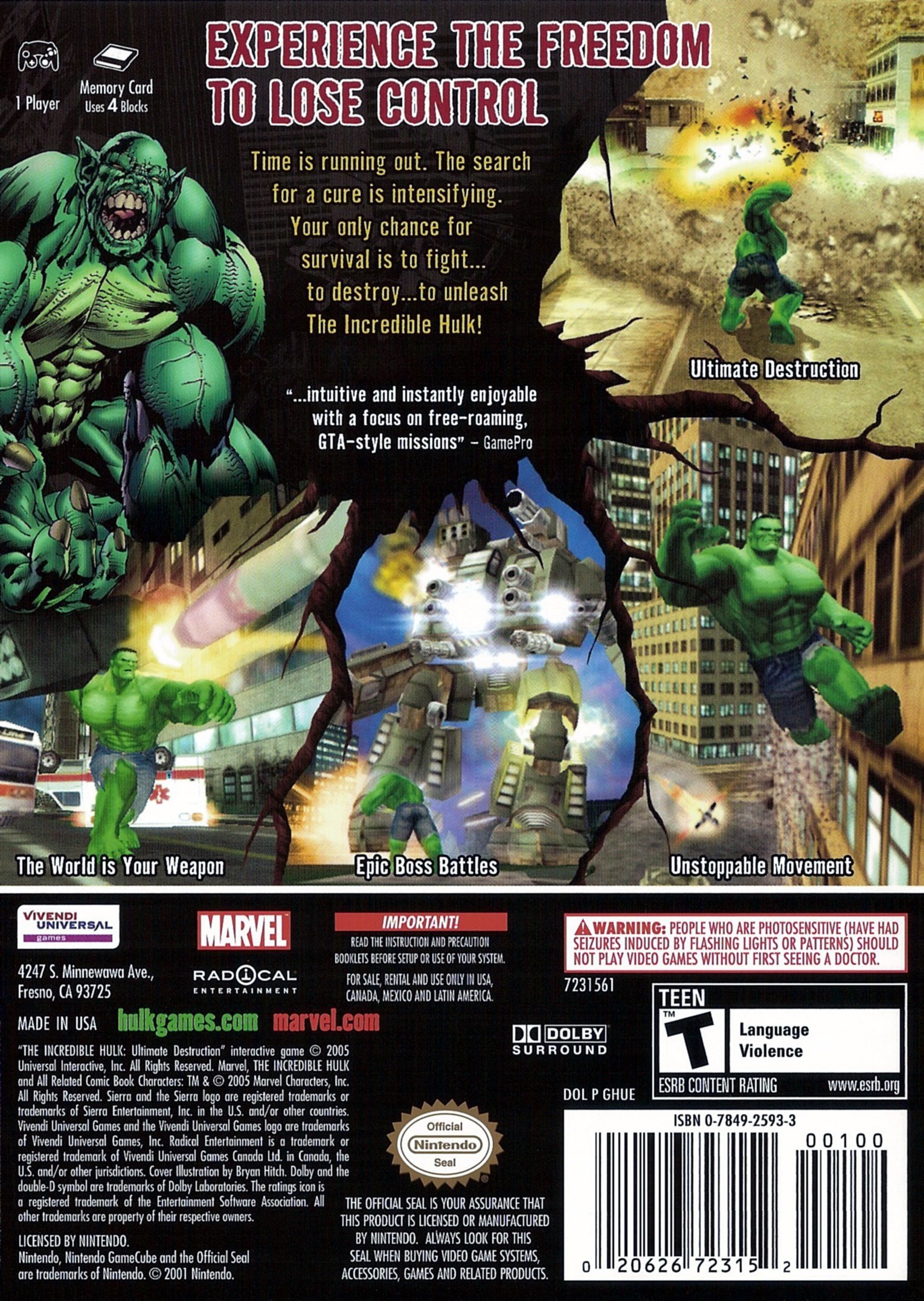 The Incredible Hulk: Ultimate Destruction - Desktop Wallpapers, Phone ...