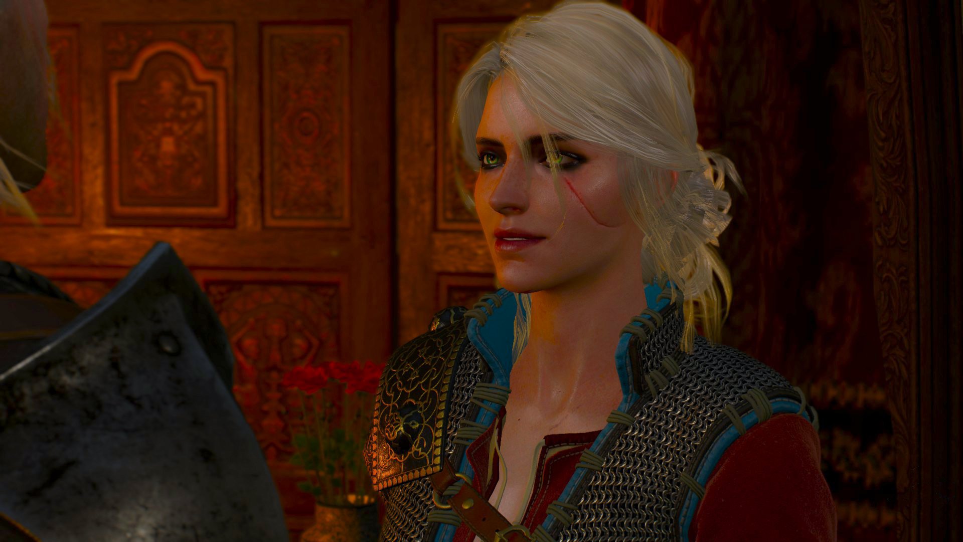 Ciri is smiling by oneclaw