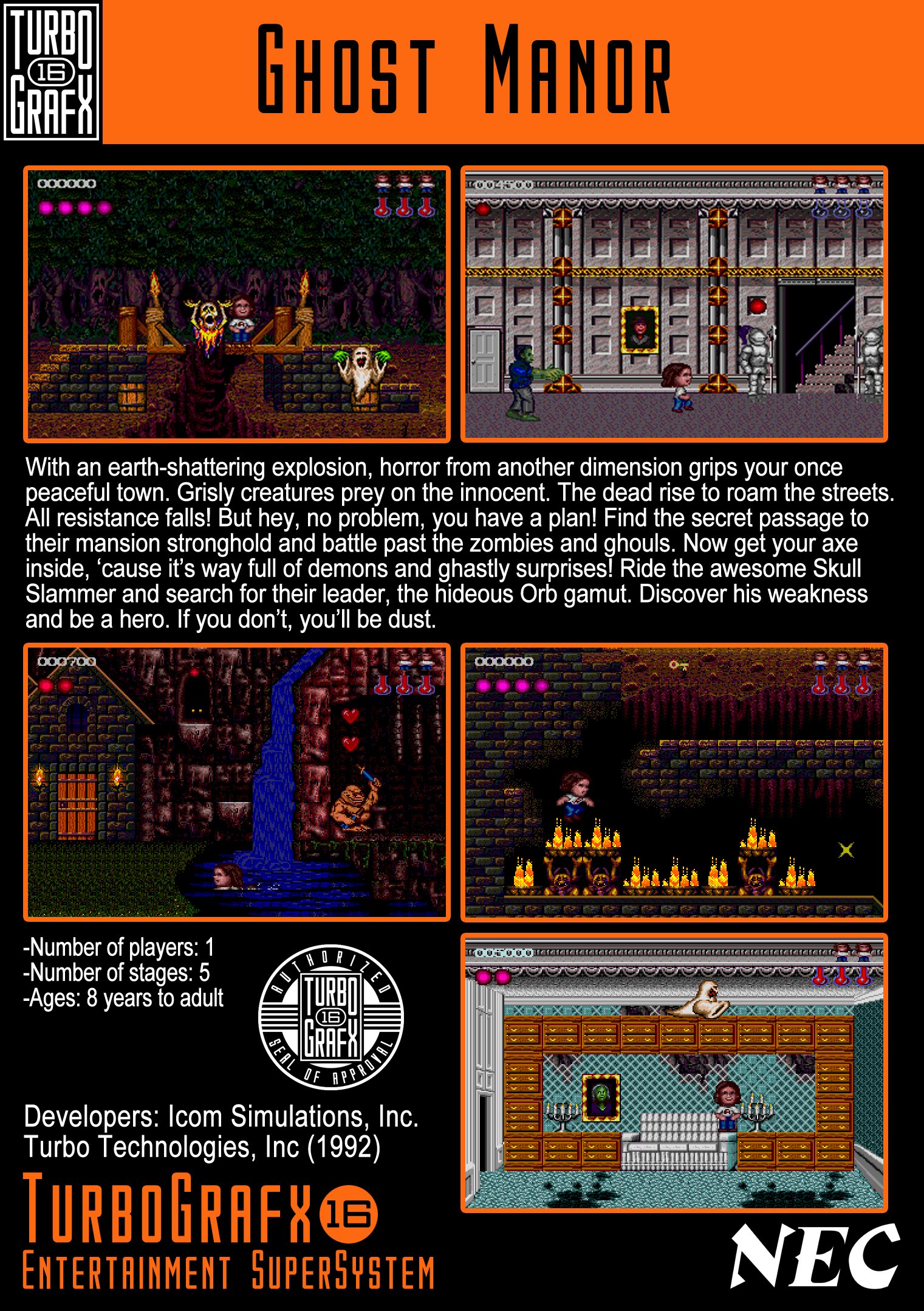 Download Video Game Ghost Manor Image