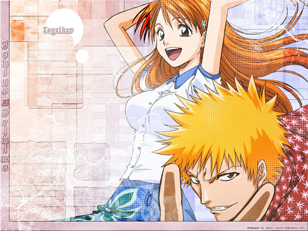 Download Ichigo Kurosaki Orihime Inoue Anime Bleach Image