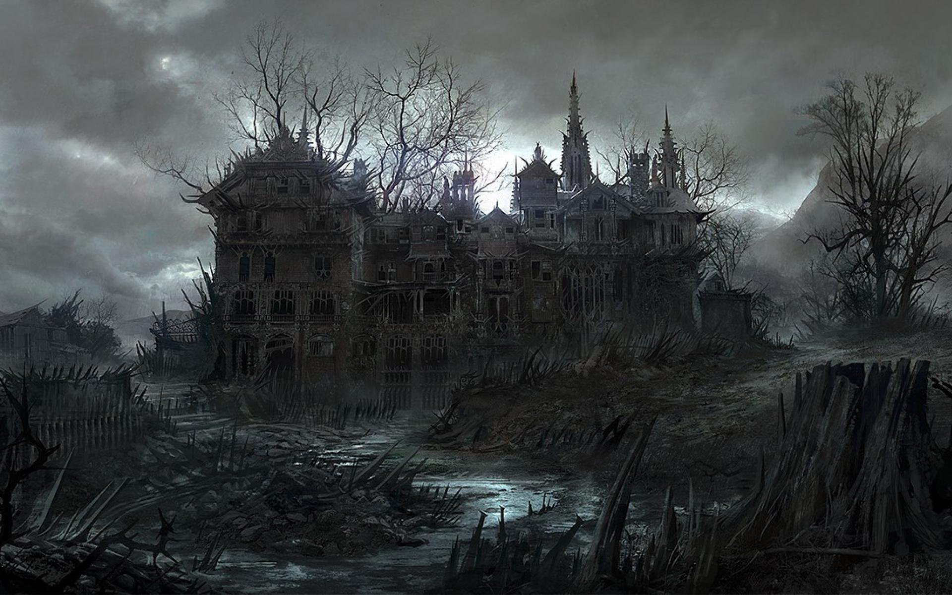 The Shadowed Ruins of the Abandoned House