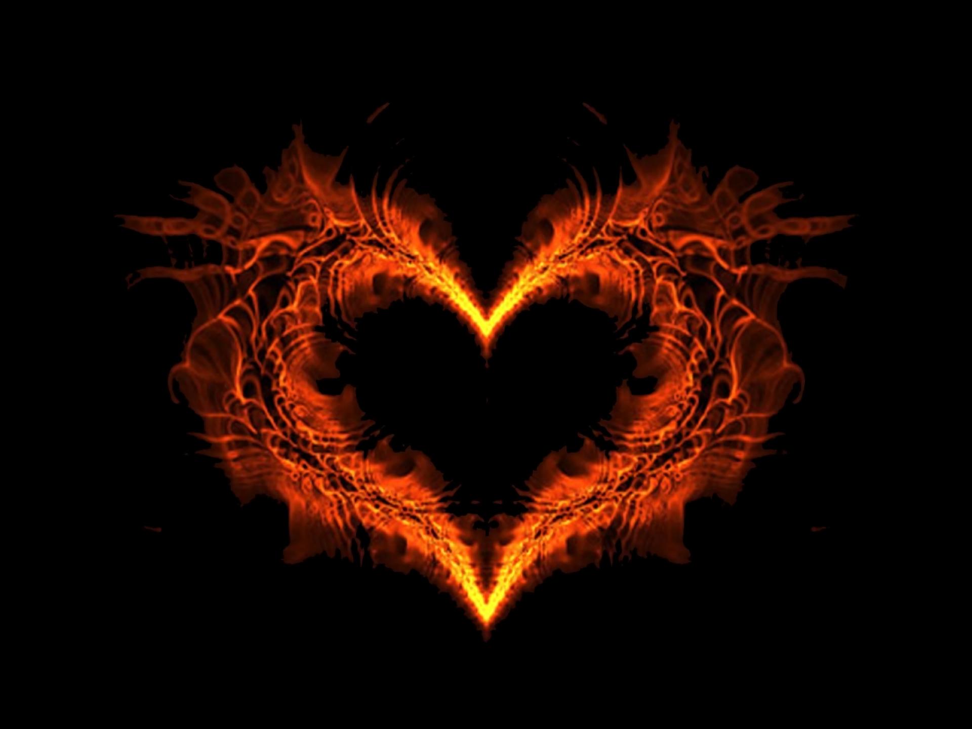 Heart Ablaze: Artistic Flames of Passion