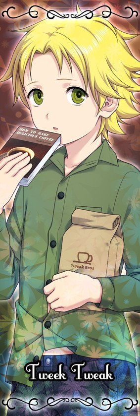 Download Bag Green Eyes Book Blonde Tweek Tweak TV Show South Park Image