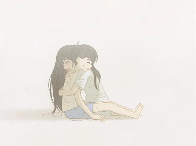 Download Black Hair OMORI Hug Sunny (Omori) Mari (Omori) Video Game Image