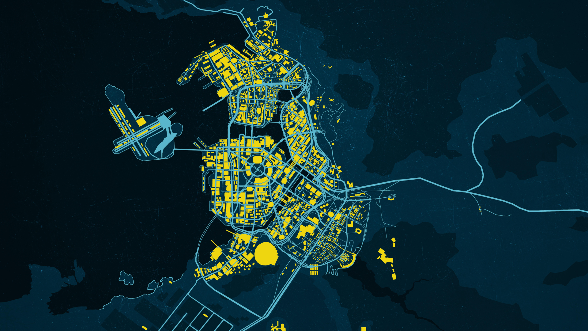 Cyberpunk 2077 Night City Map by MisterInked - Image Abyss