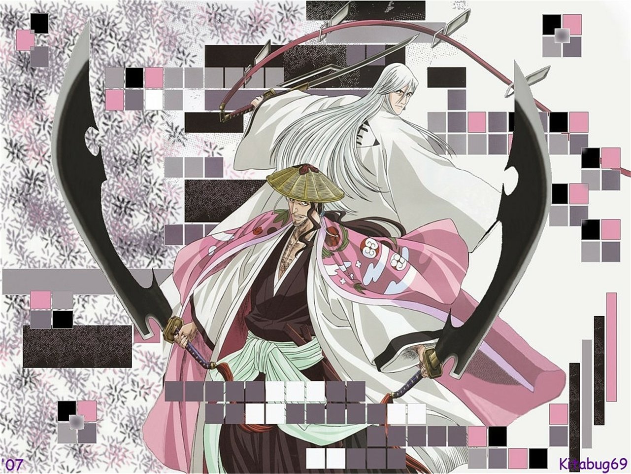 Download Jūshirō Ukitake Shunsui Kyōraku Anime Bleach Image