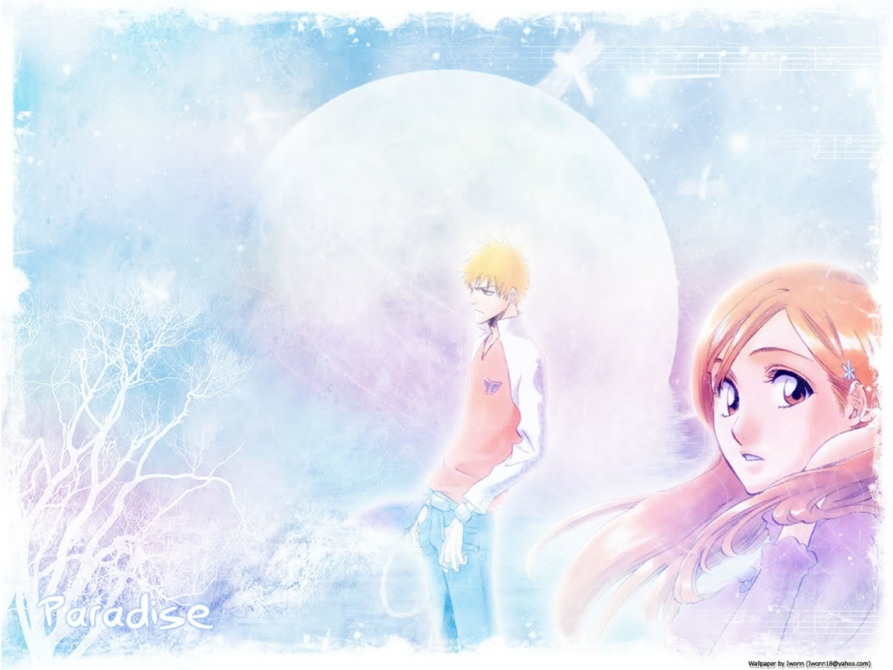 Download Ichigo Kurosaki Orihime Inoue Anime Bleach Image
