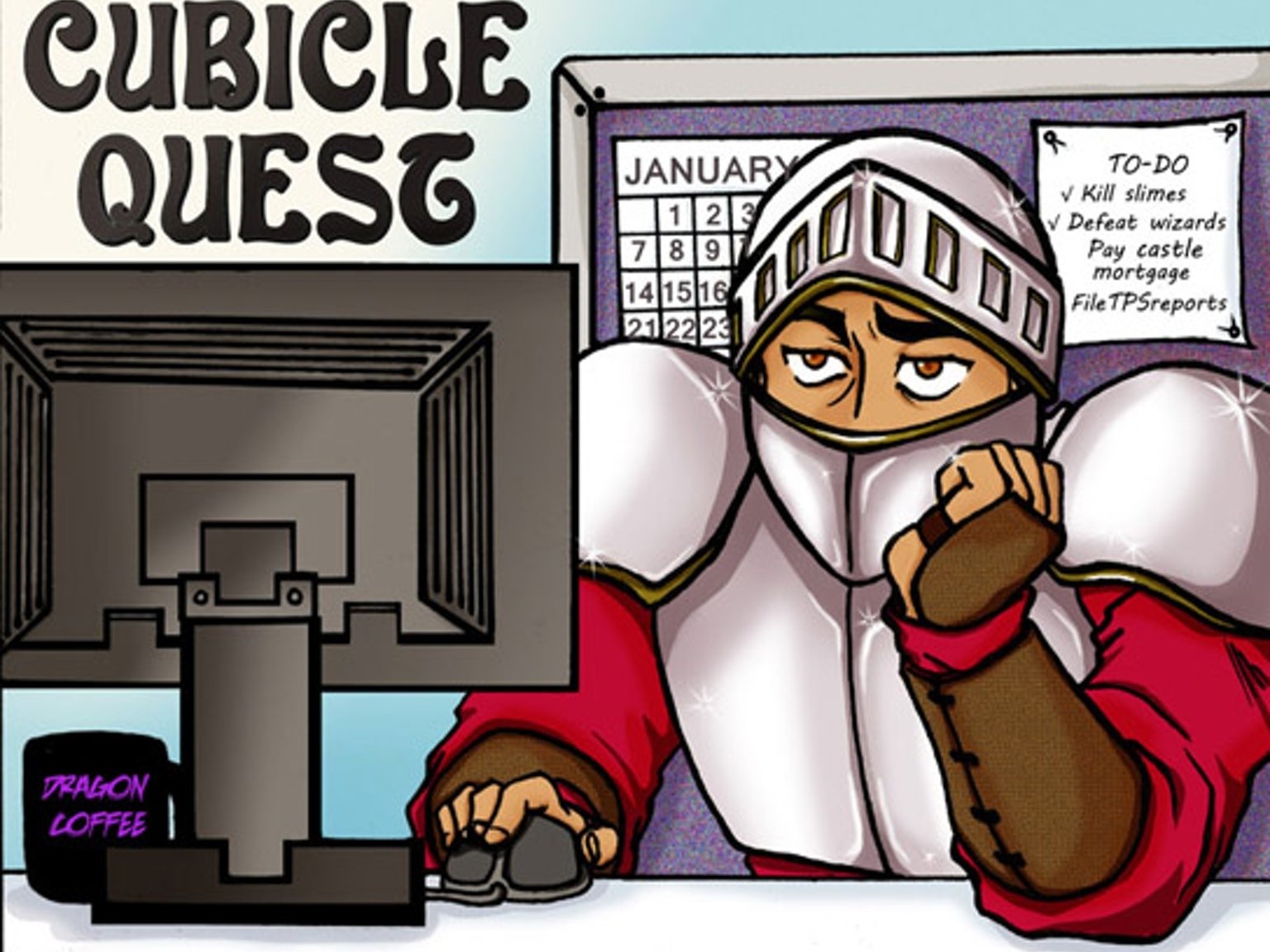 Download Video Game Cubicle Quest Image