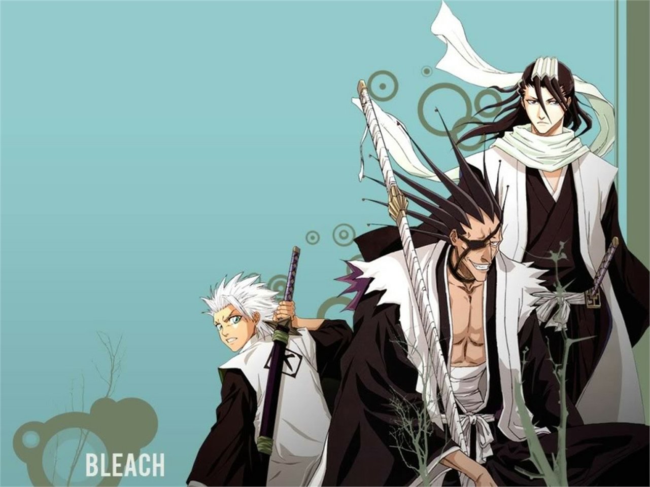 Download Kenpachi Zaraki Byakuya Kuchiki Tōshirō Hitsugaya Anime Bleach ...