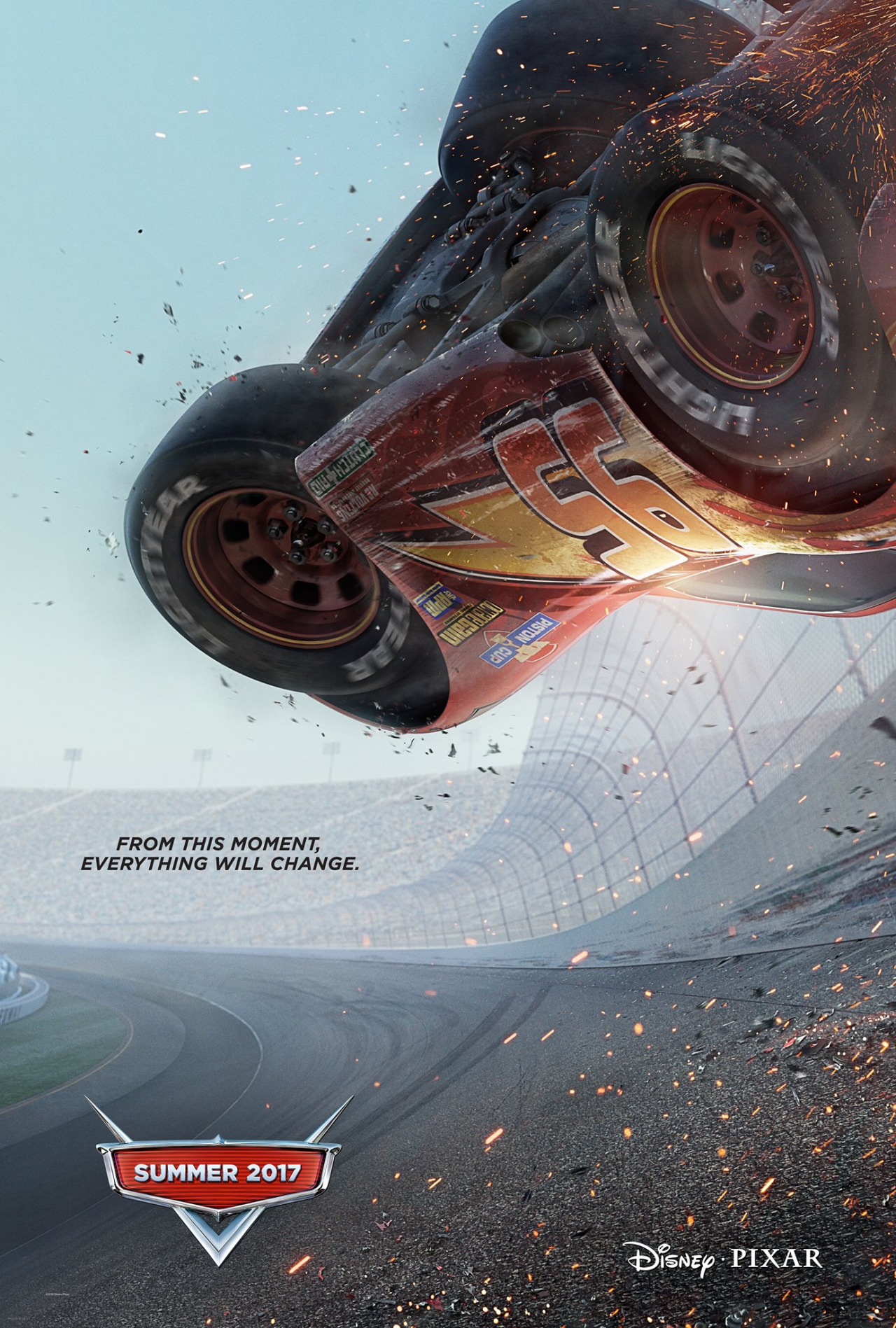 Download Poster Car Lightning McQueen Movie Cars 3 Image