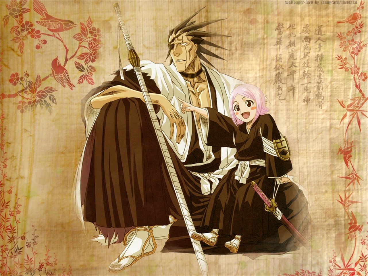 Download Yachiru Kusajishi Kenpachi Zaraki Anime Bleach Image
