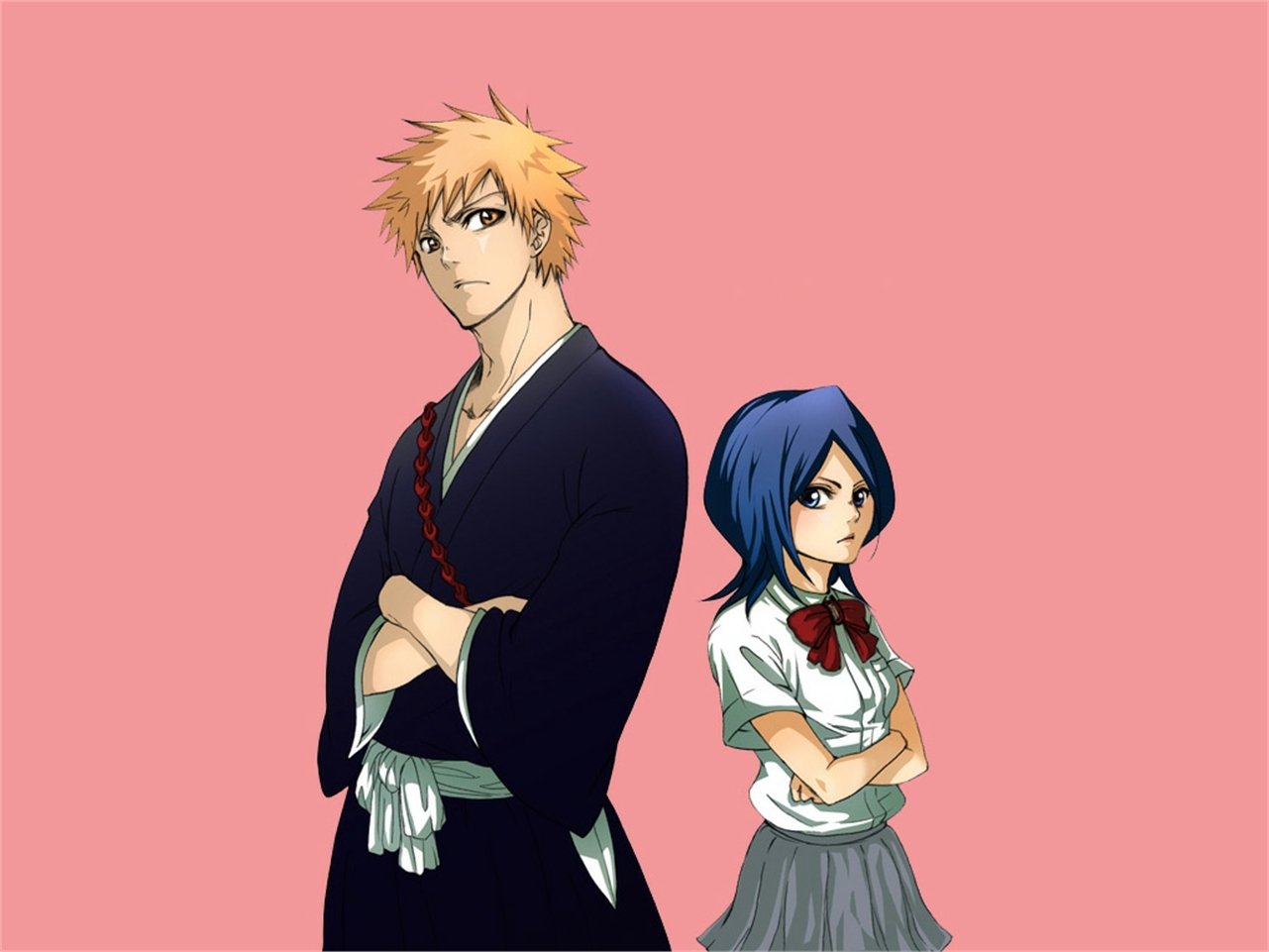Download Rukia Kuchiki Ichigo Kurosaki Anime Bleach Image