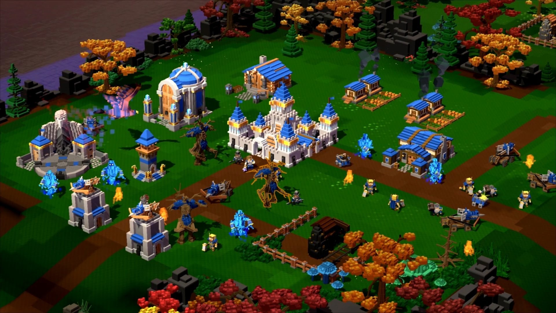 Download Video Game 8-Bit Invaders! Fantasy Strategy Game Village Image