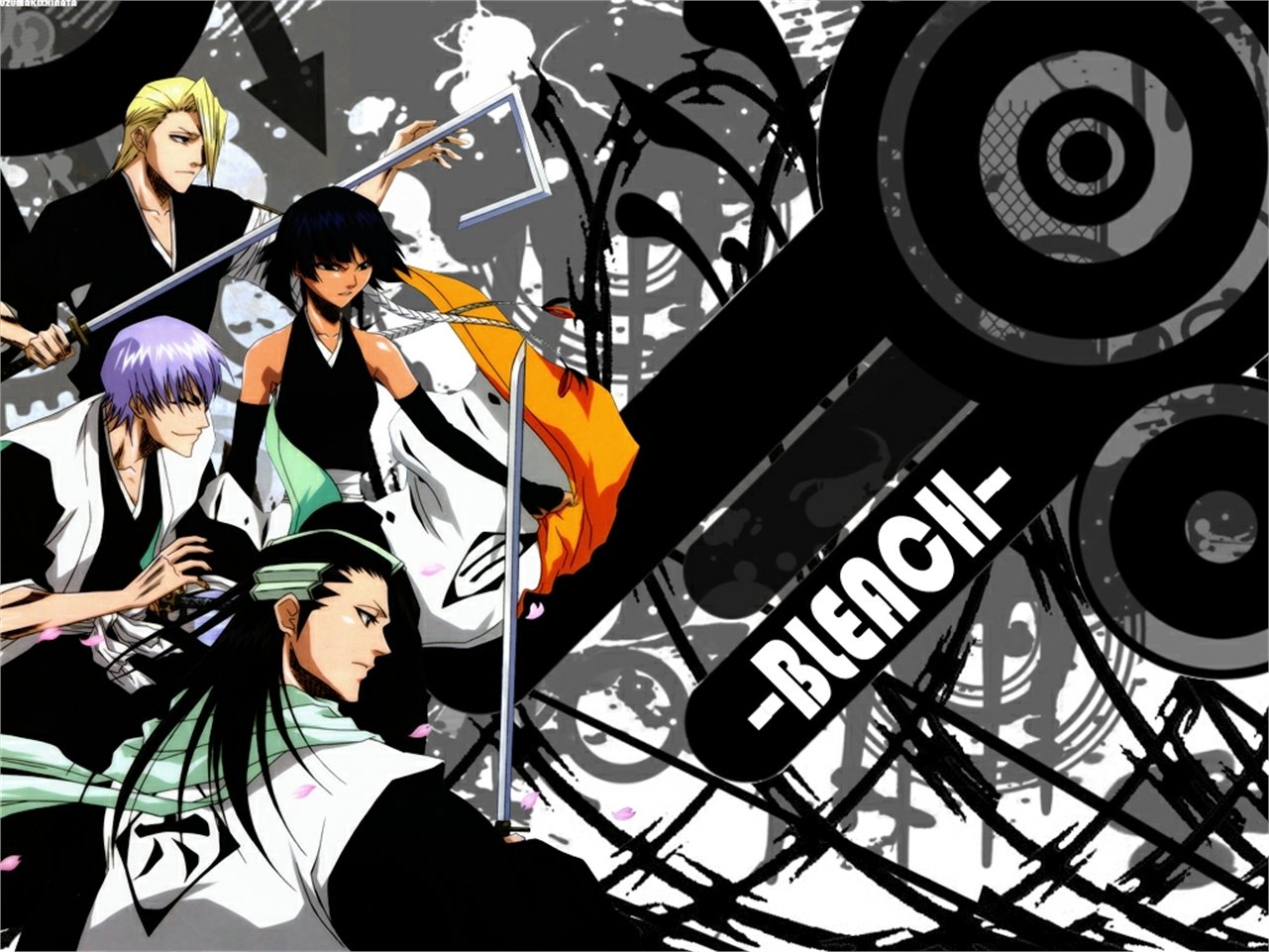 Bleach: Byakuya, Izuru Kira, Gin & Soifon — Gotei Shadows