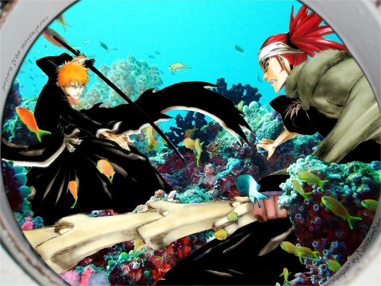 Download Renji Abarai Ichigo Kurosaki Anime Bleach Image