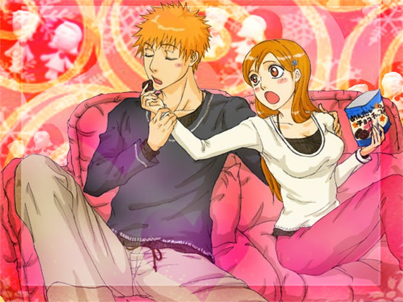 Download Orihime Inoue Ichigo Kurosaki Anime Bleach Image