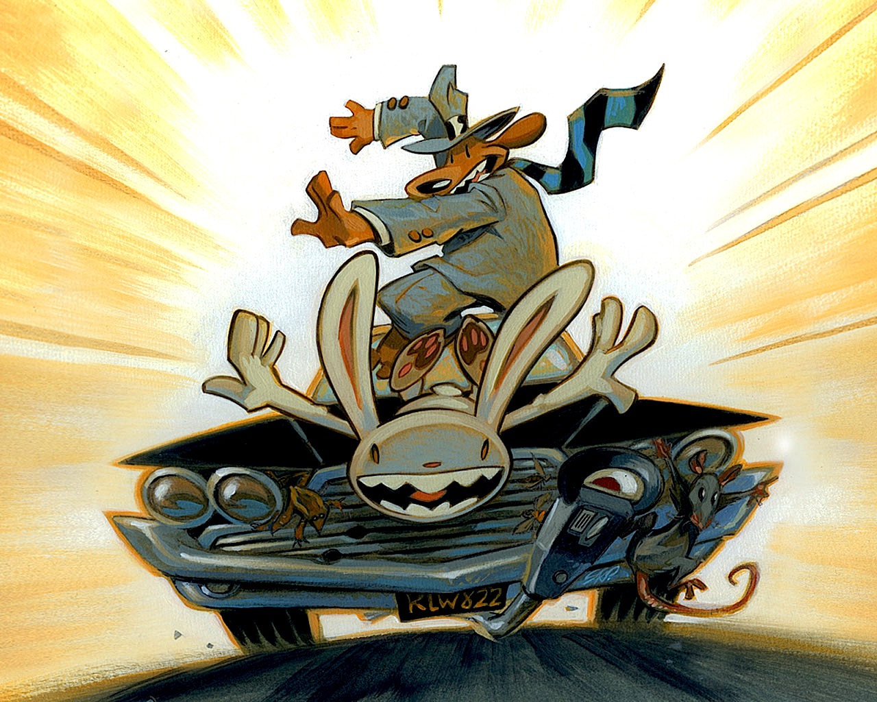 Sam and Max's Comic Adventure: Dynamic Duo on Wheels