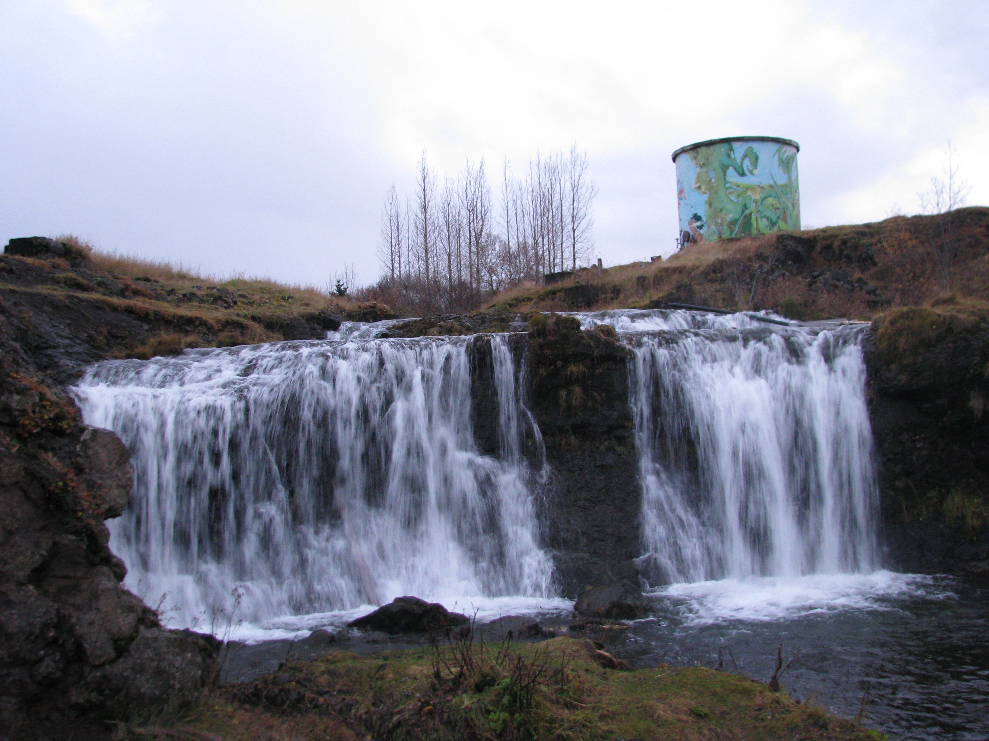 Serene Cascade Amidst Natural Beauty