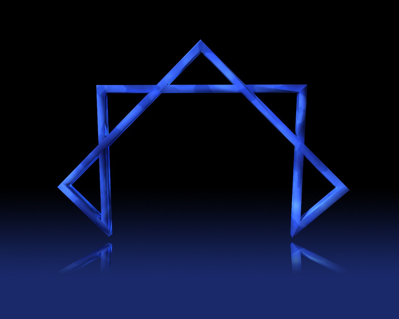 Download Blue Shapes Artistic Geometry Image