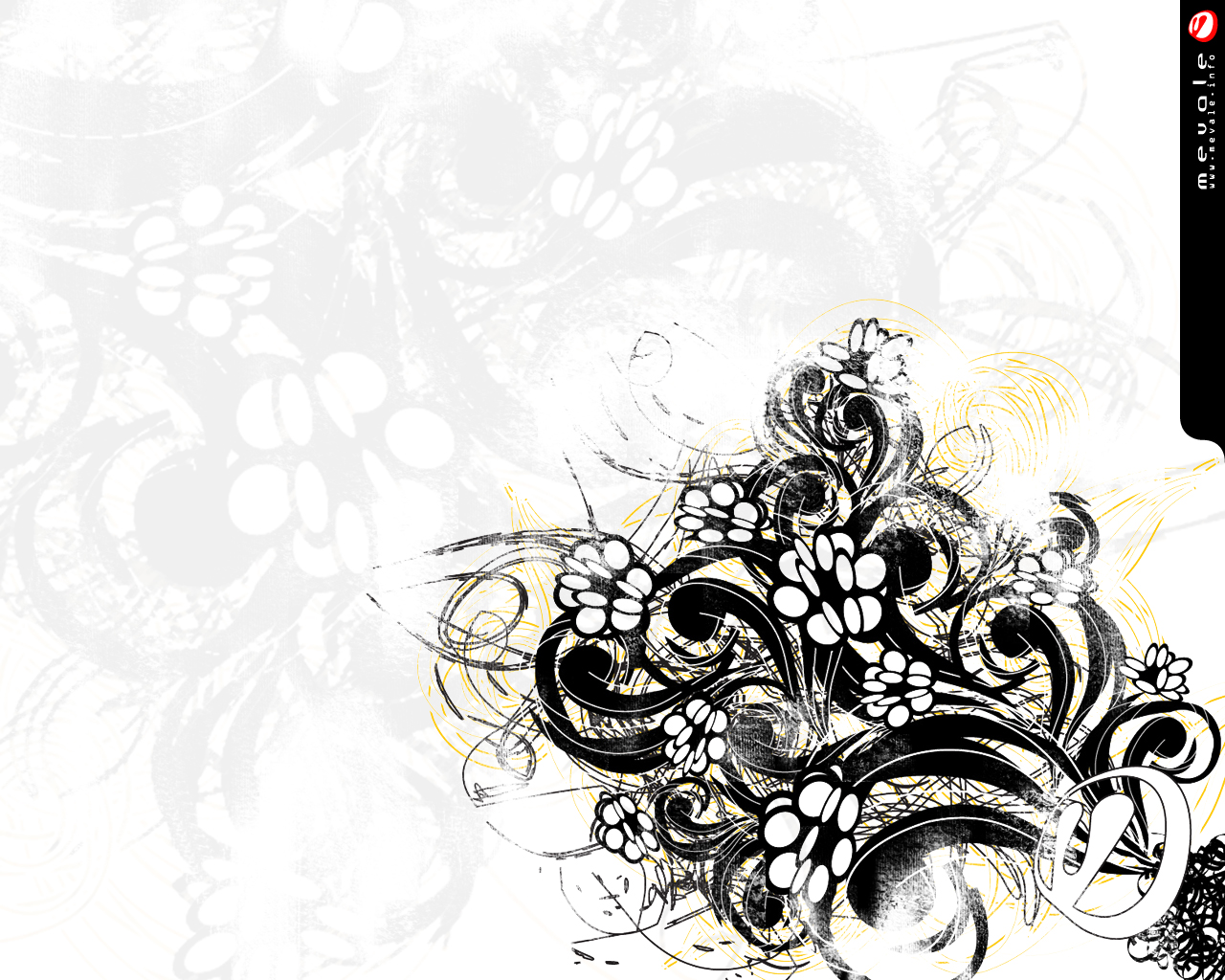 Elegant Artistic Swirls in Vector Black and White