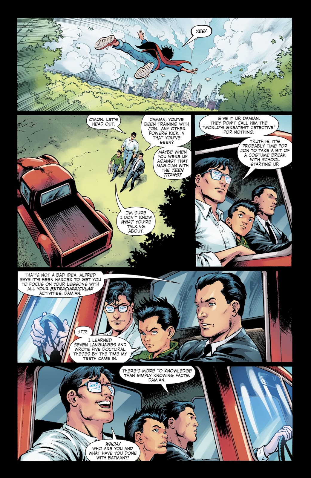 Download Clark Kent Bruce Wayne Damian Wayne Jon Kent Comic Super-Sons ...