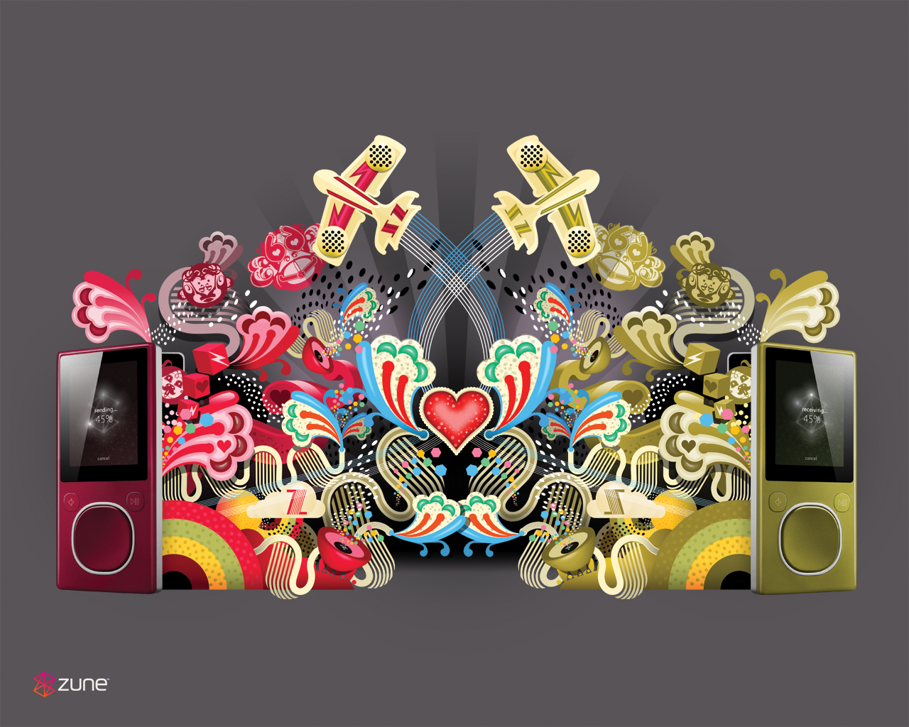 Vibrant Expressions: Man-Made Art with Zune