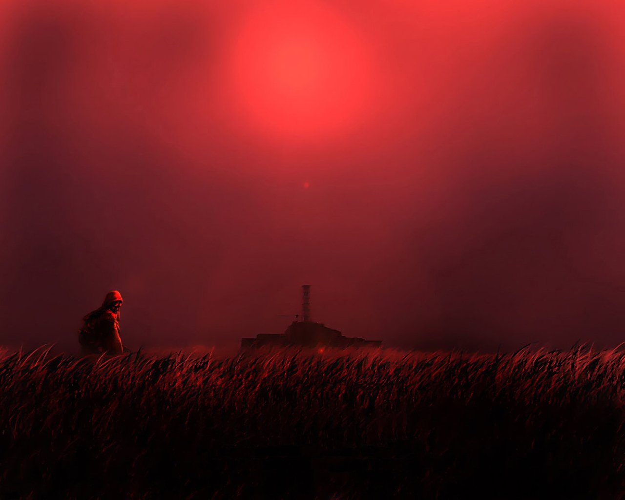 Silent Sentinel: Sci-Fi Soldier in the Fog