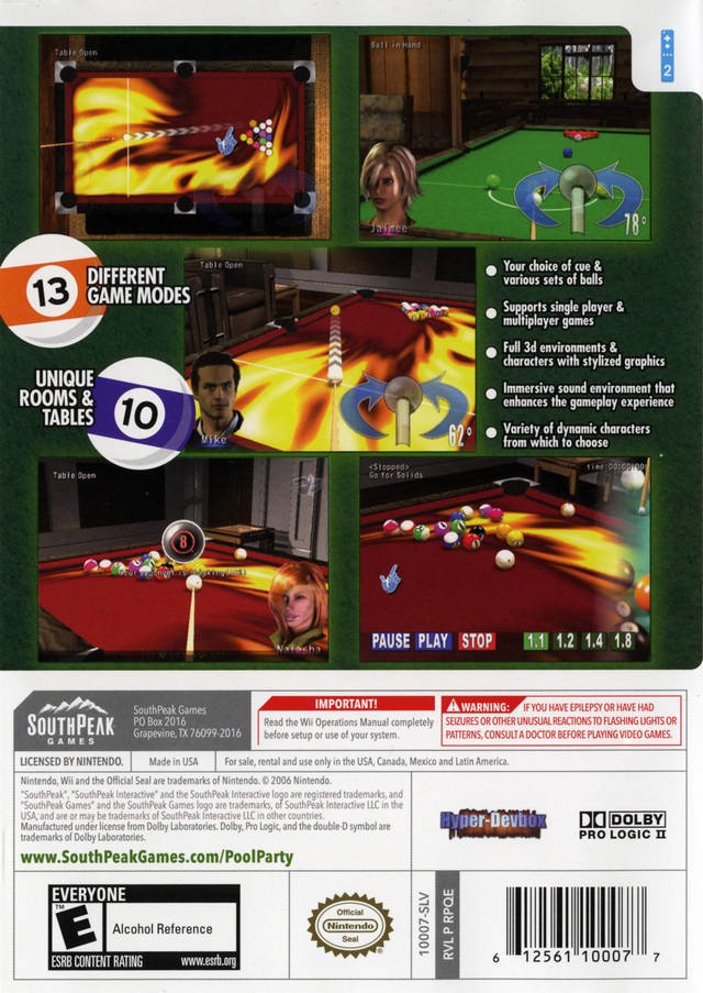 Pool Party Video Game Box Art - ID: 46006 - Image Abyss