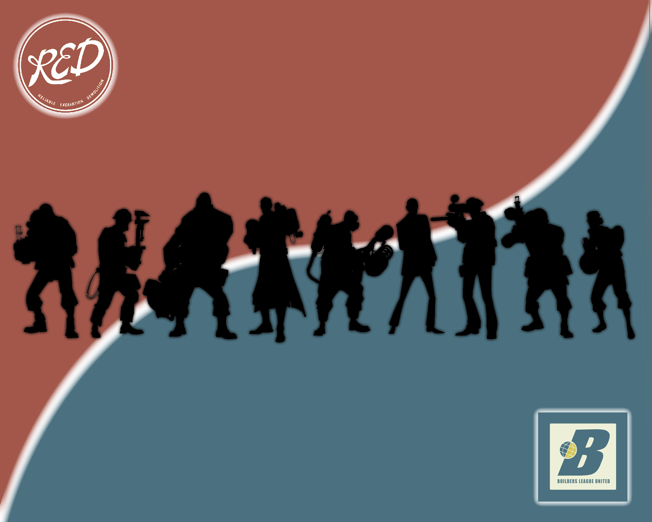 Team Fortress 2: Iconic Silhouettes of Team RED