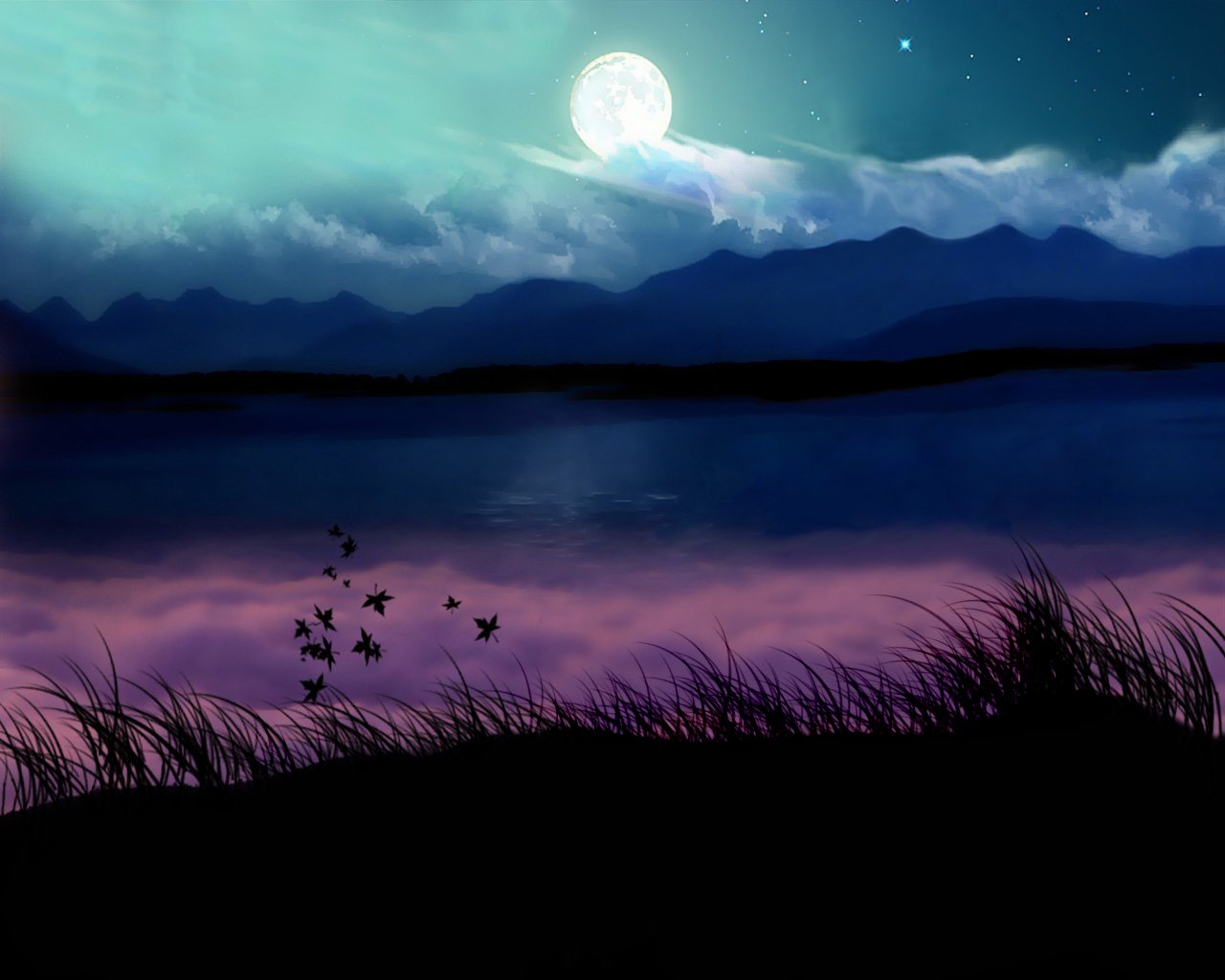 Enchanting Moonlit Nature
