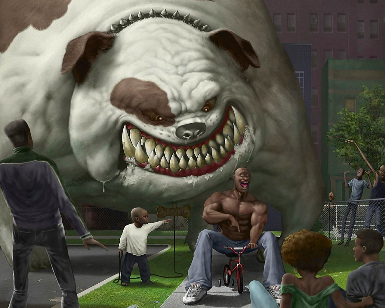 Artistic Interpretation of a Giant, Fearsome Animal